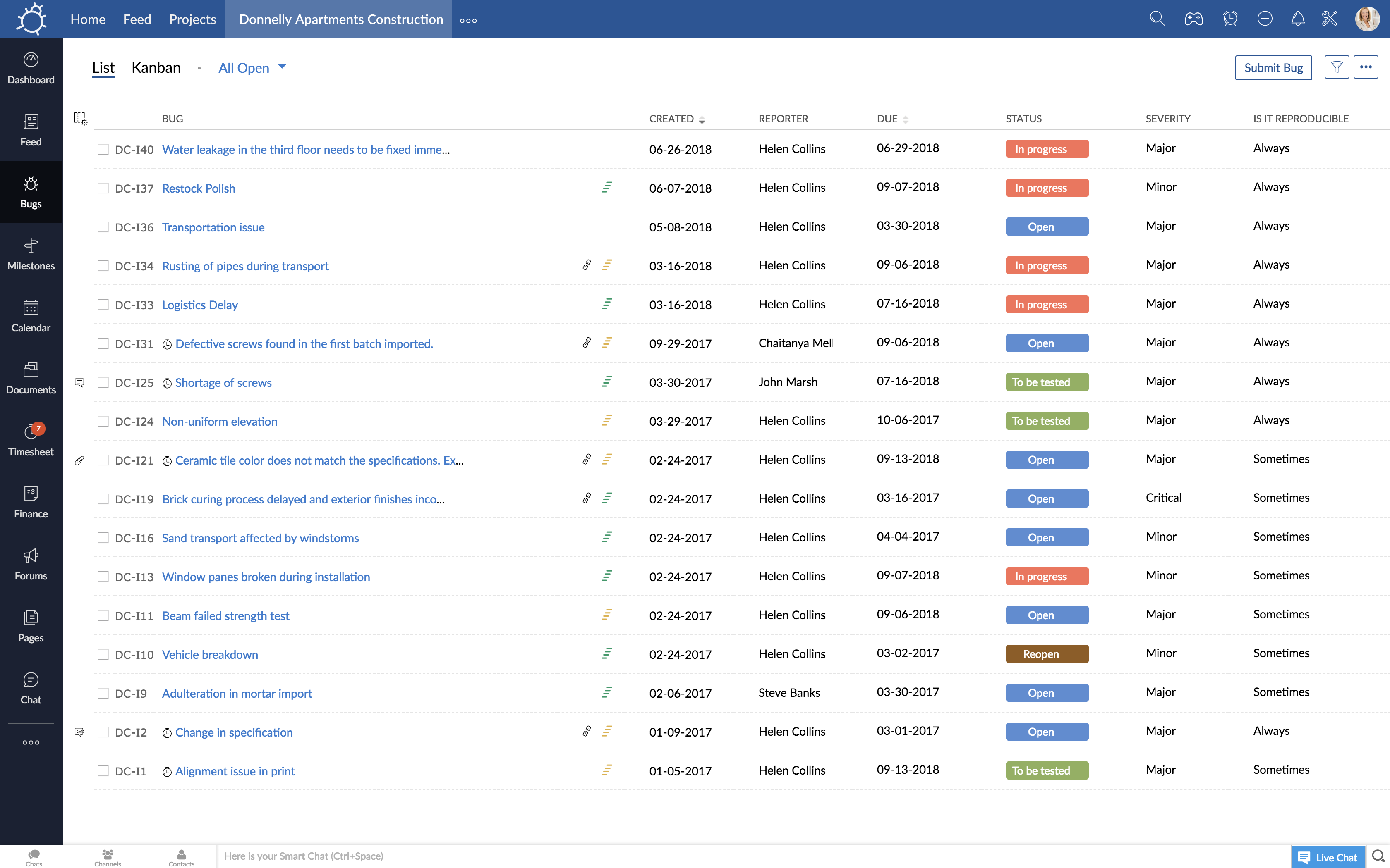 Software en línea de registro de errores y administración de problemas ...
