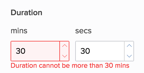 Set Duration for Audio Field | ManageEngine AppCreator Help