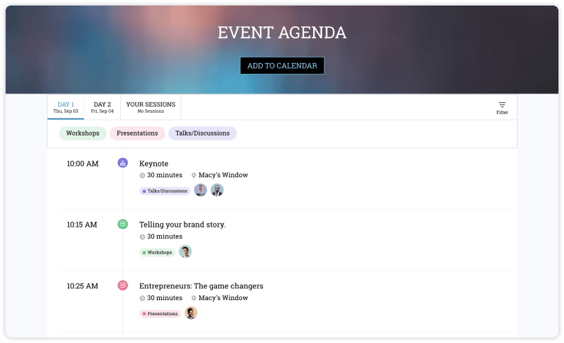 Online Event Management Software | Zoho Backstage