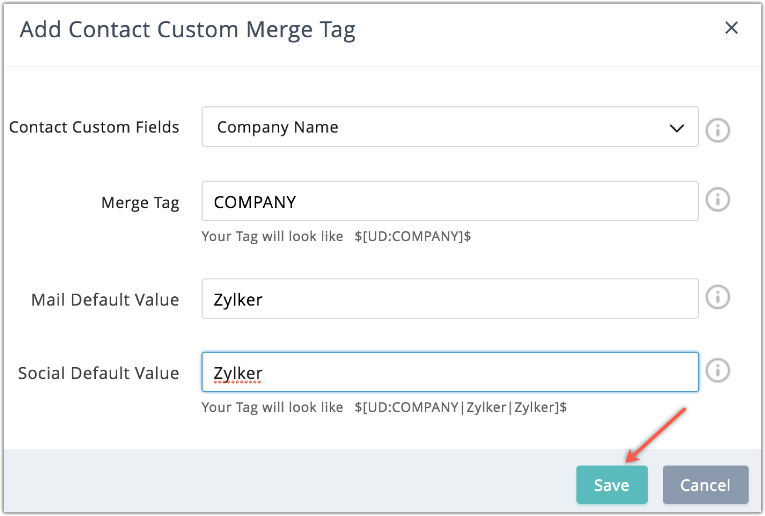 Create User Defined Merge Tags - Online Help | Zoho Campaigns Create User Defined Merge Tags - Online Help | Zoho Campaigns