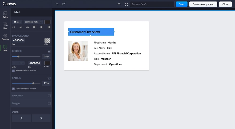 Scope of Canvas for Zoho CRM Scope of Canvas for Zoho CRM