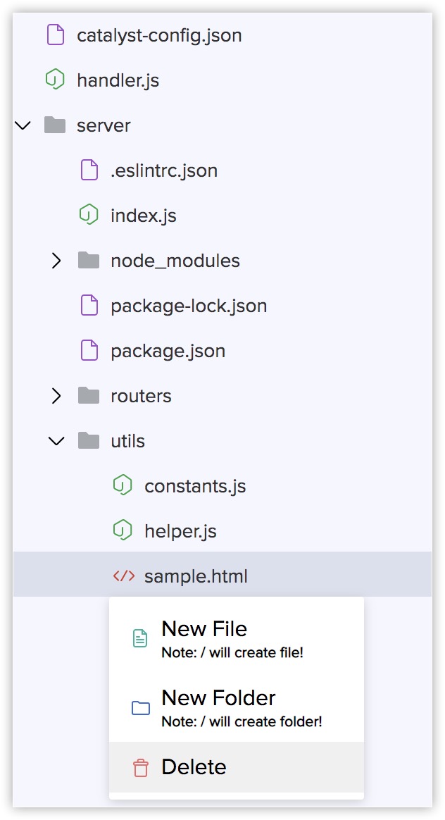App Logic | Online Help - Zoho Catalyst