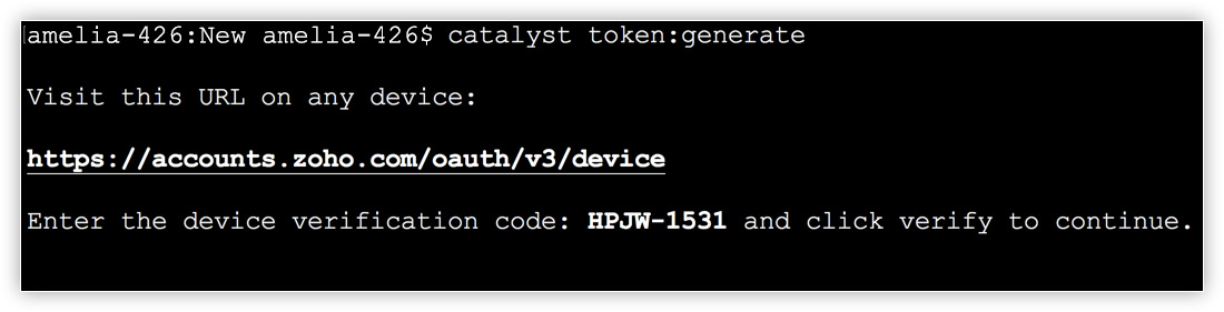 Generate CLI Token - CI/CD Tutorial | Online Help - Catalyst