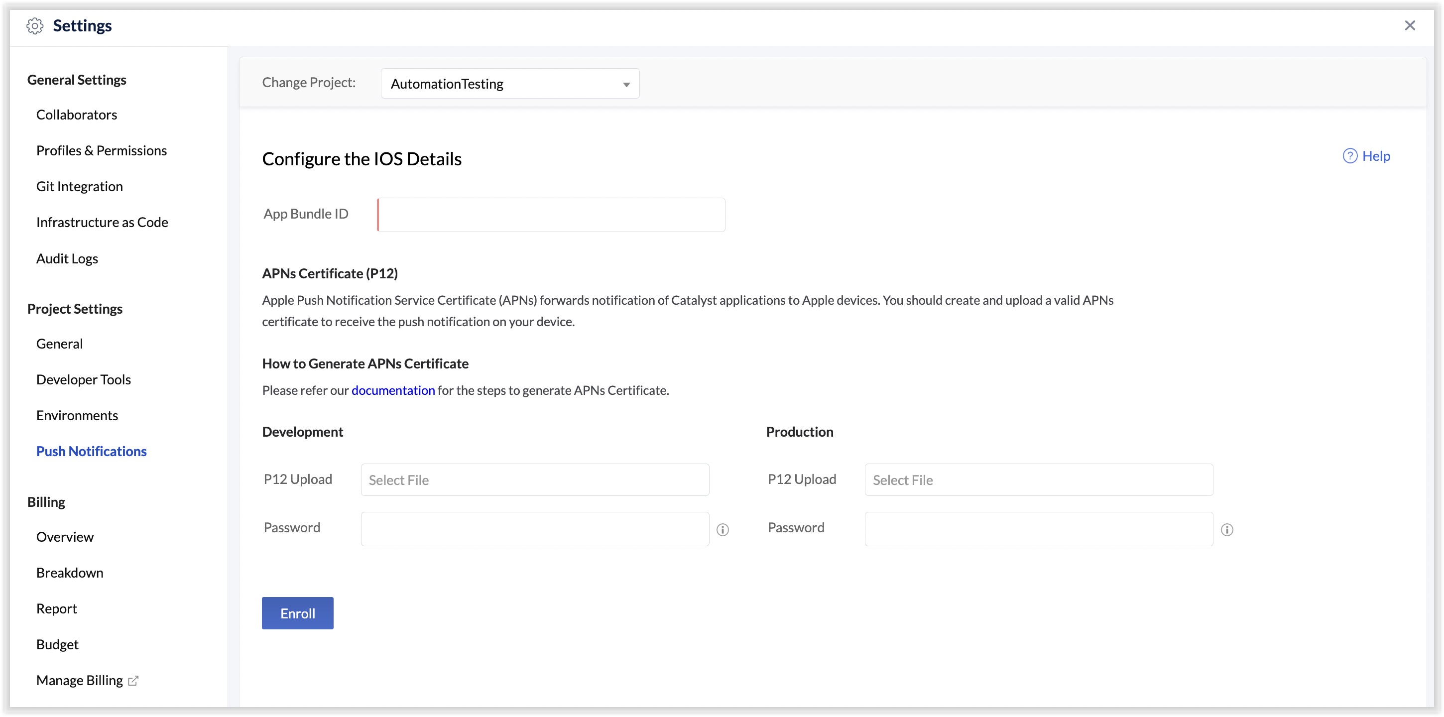 Push Notifications Settings | Online Help - Catalyst Push Notifications Settings | Online Help - Catalyst