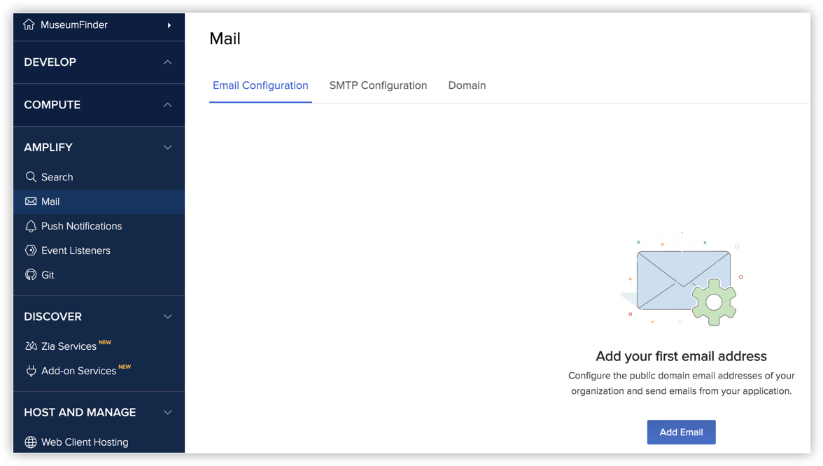 Configure Email Address | Circuits Tutorial - Zoho Catalyst