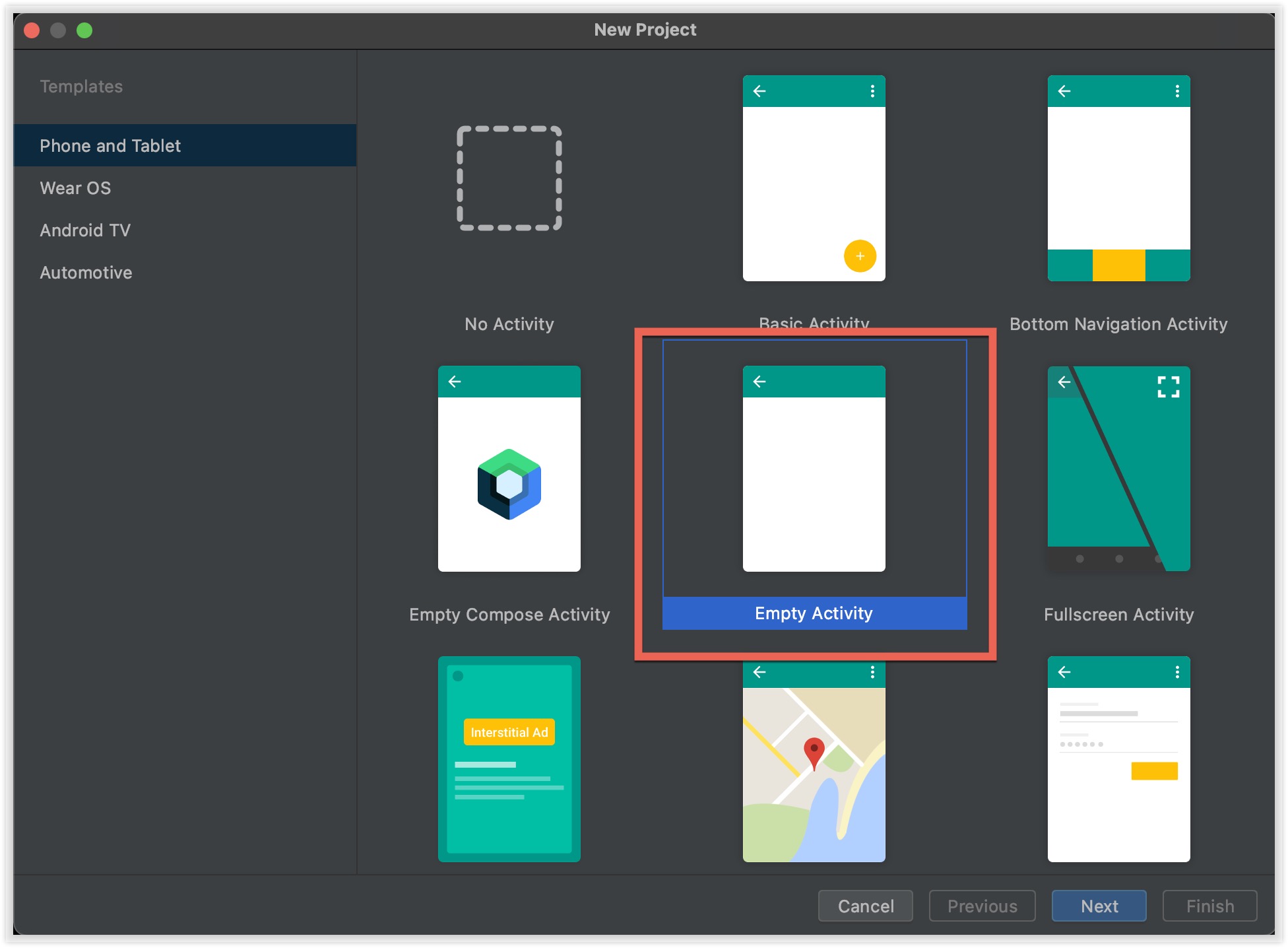 Create Project in AS - Android File Storage App | Online Help - Catalyst