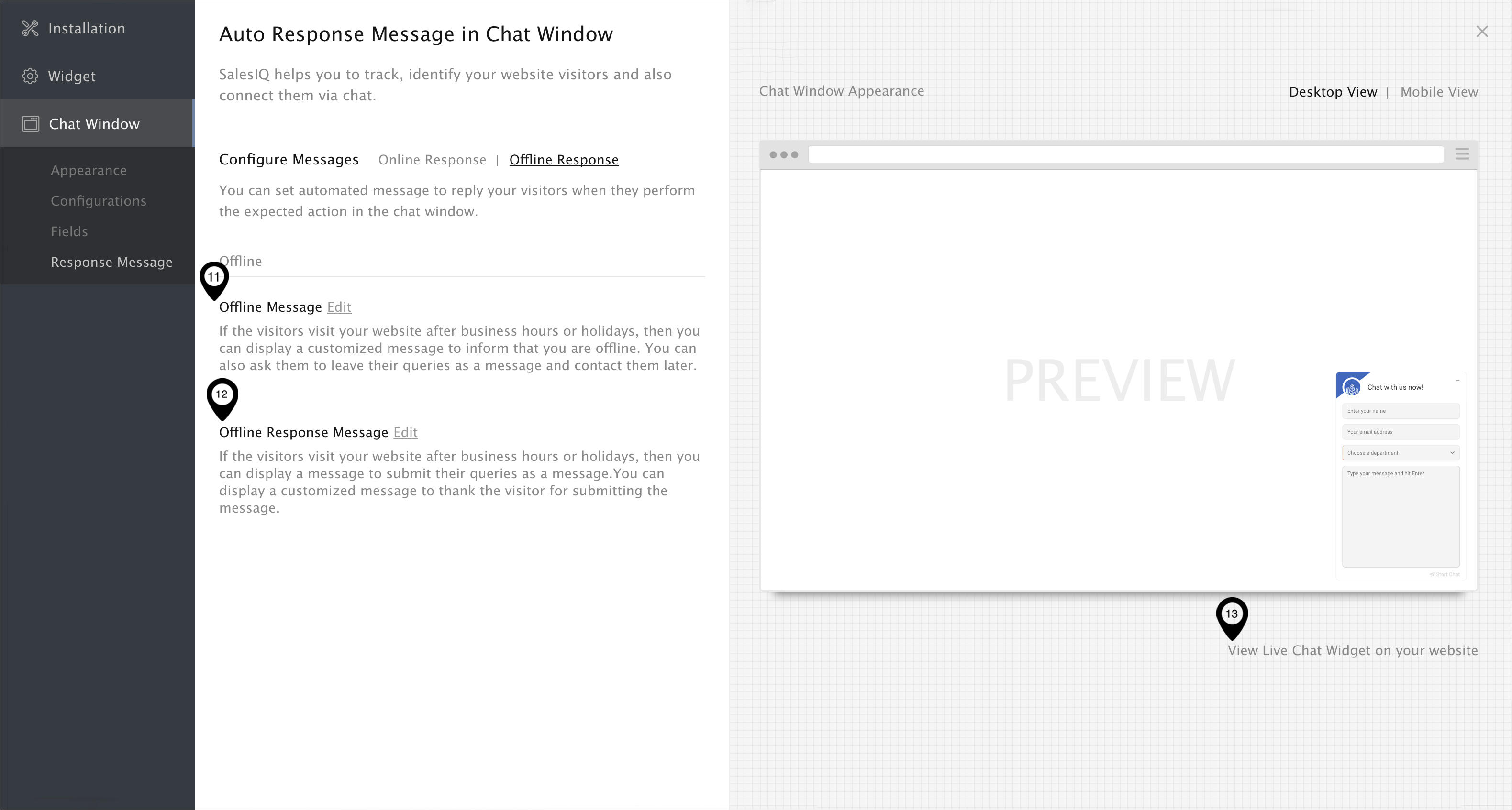 Live Chat Window- Zoho SalesIQ