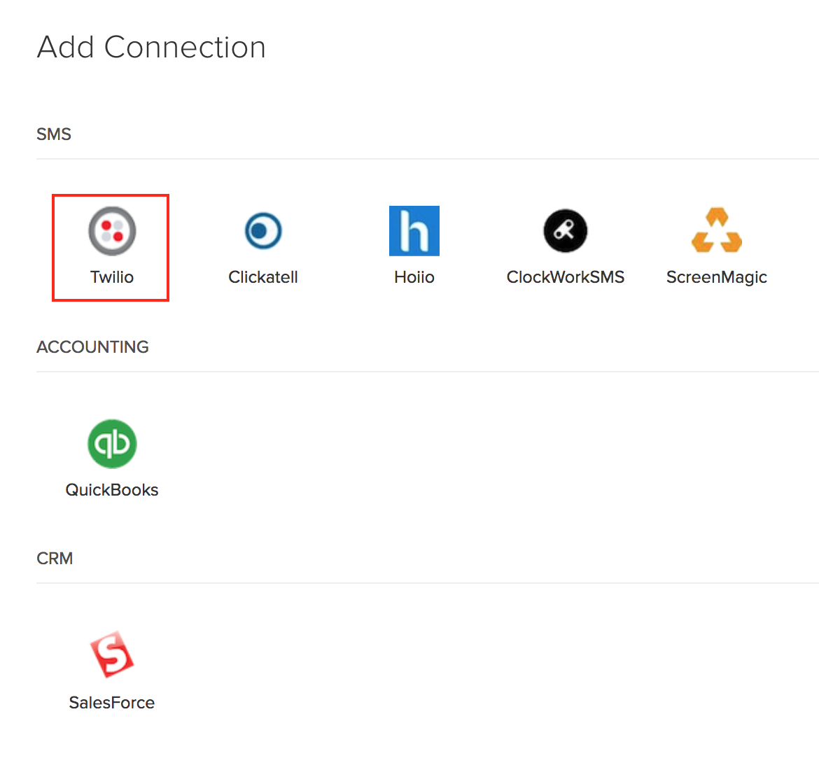 Configure Twilio Connection Zoho Creator Help