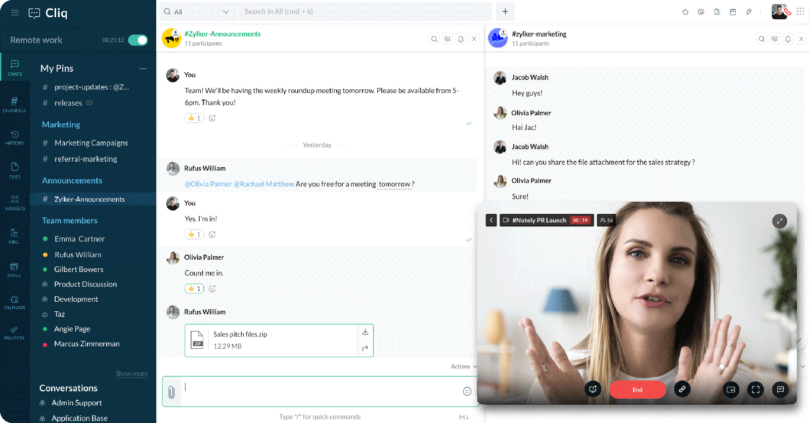 Team Communication Software | Business & Team Chat App - Zoho Cliq Team Communication Software | Business & Team Chat App - Zoho Cliq