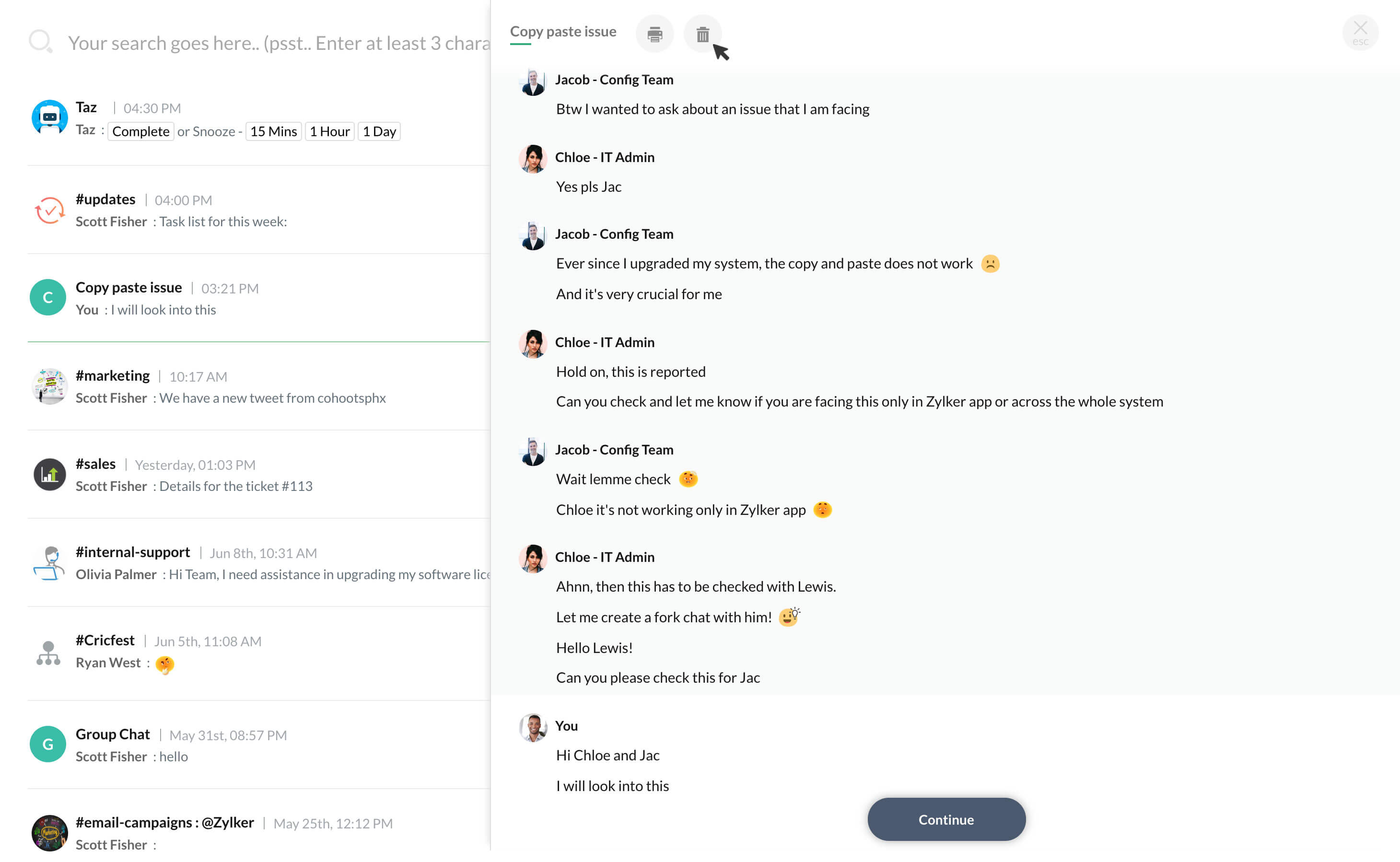 Delete Chats | Cliq Delete Chats | Cliq