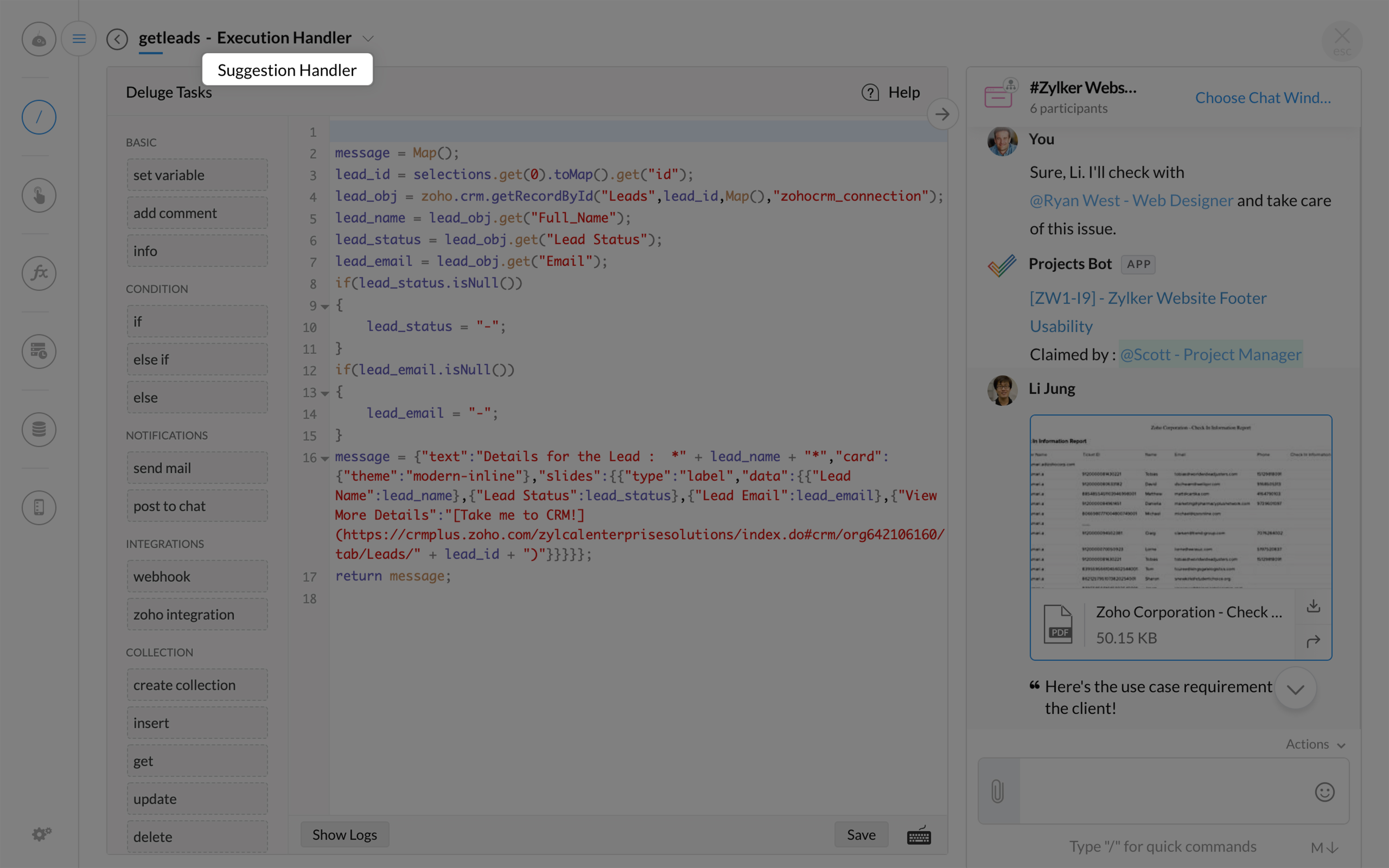 Managing Commands | Cliq