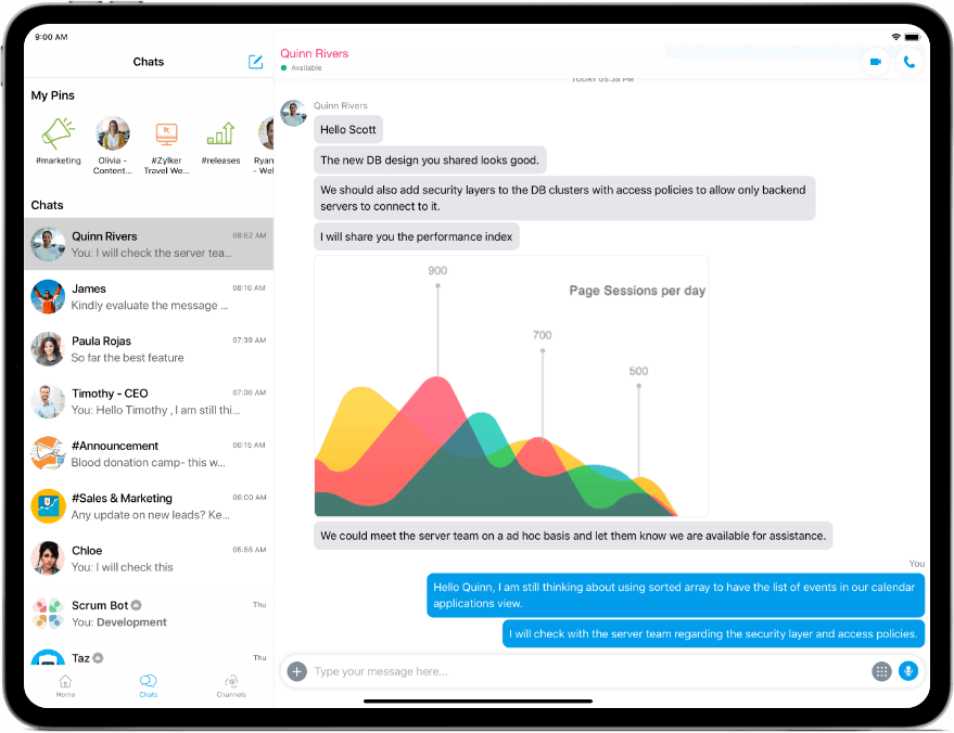 Enterprise Chat App | Enterprise Team Chat - Zoho Cliq
