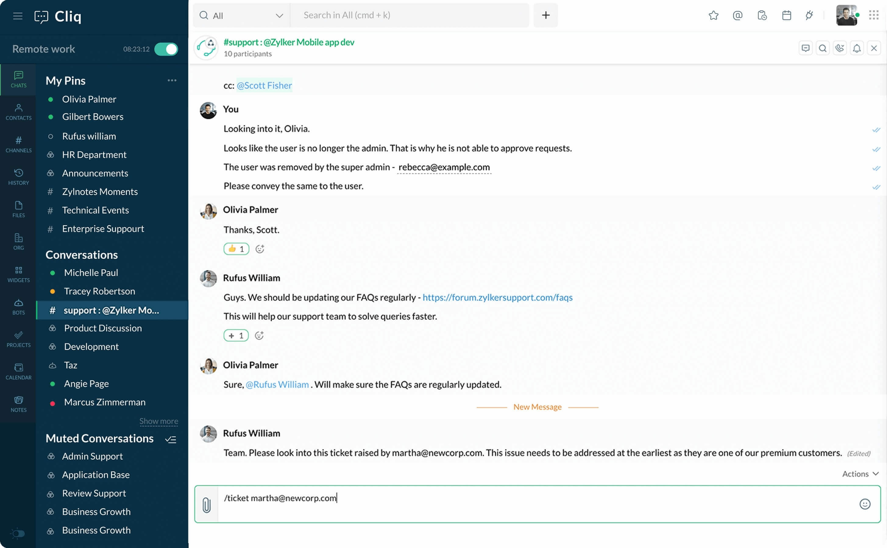Integrate Cliq with Zoho Desk | Zoho Cliq Integrate Cliq with Zoho Desk | Zoho Cliq