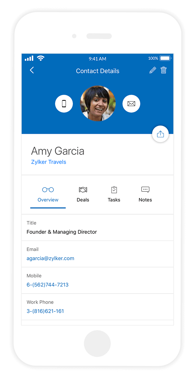 Software de administración de contactos en línea | Zoho ContactManager