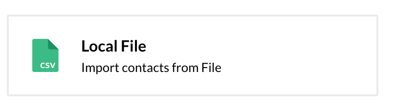 Import and Export Contacts