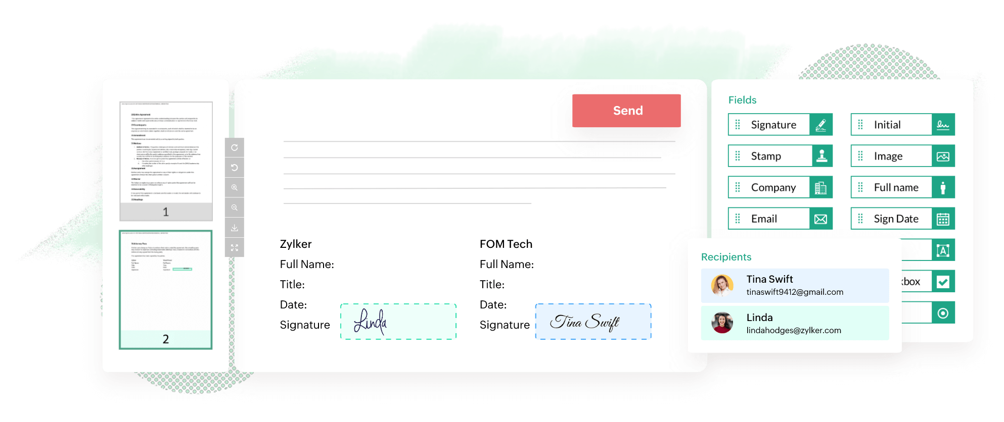 Contract Management Software | Contract eSignatures | Zoho Contracts