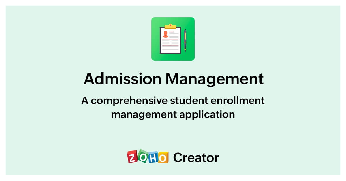 Free Admissions and Enrollment Management Software | Customisable ...