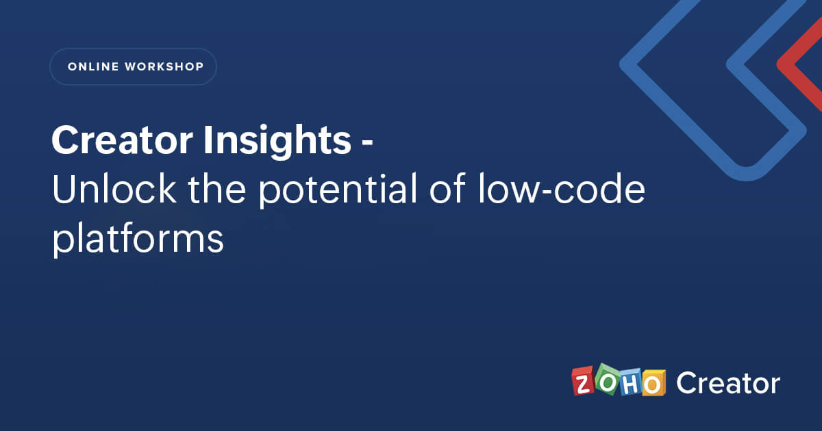 Online Workshop: Creator Insights - Enhance your low-code skills