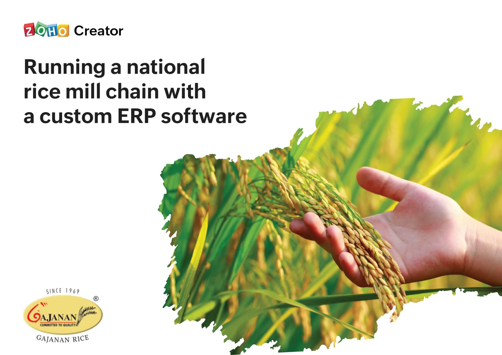 Custom ERP software for automating rice mills | Zoho Creator