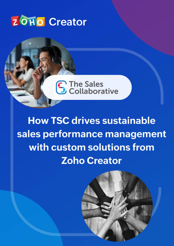 Driving sales performance management with low-code | Zoho Creator