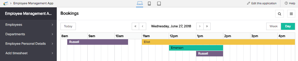 Understand Timeline Report For Browser Zoho Creator Help