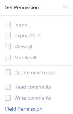 Configure/Add Permission Set | ManageEngine AppCreator Help