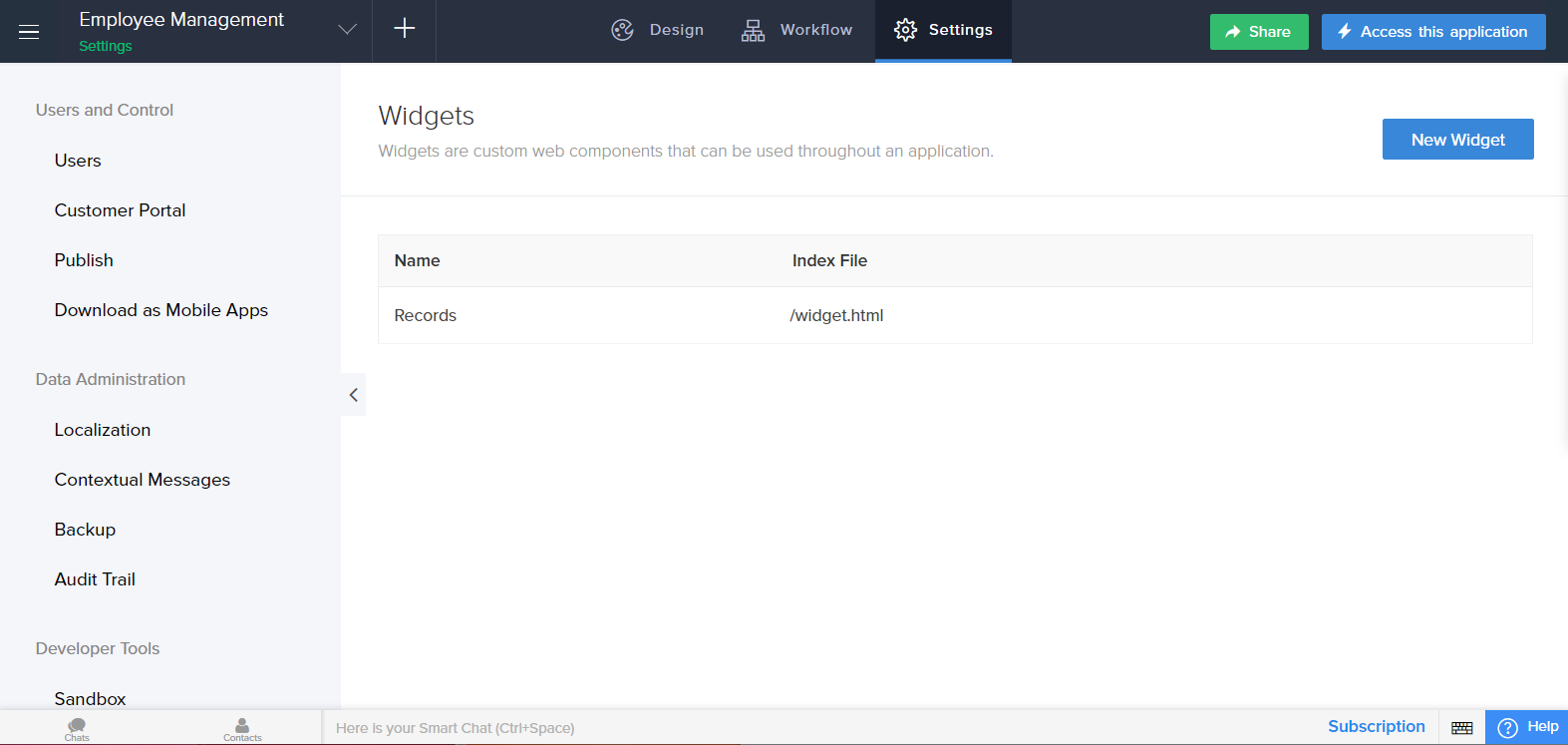 Sample widget | Zoho Creator Help