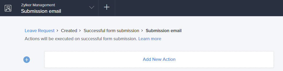 Configure Send SMS Action ManageEngine AppCreator Help