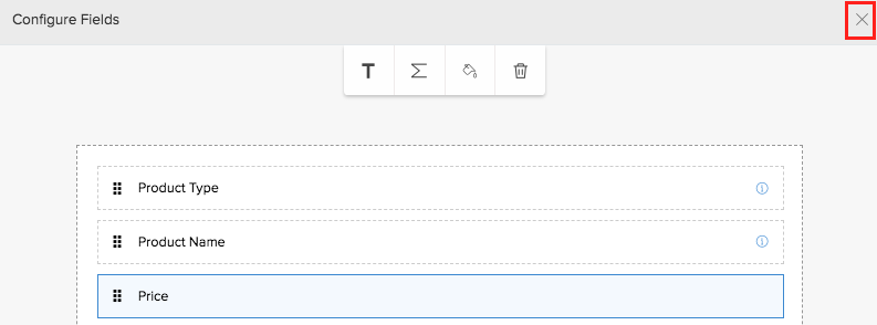 Set Aggregate Functions for Number Field Type| ManageEngine AppCreator Help