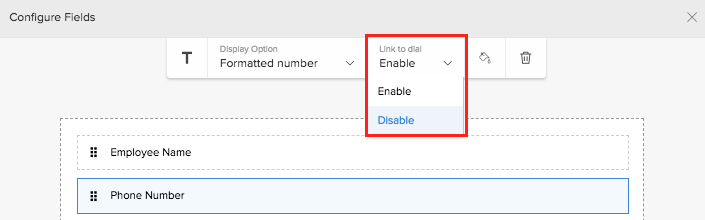 Set Properties For Phone Number Field Manageengine Appcreator Help