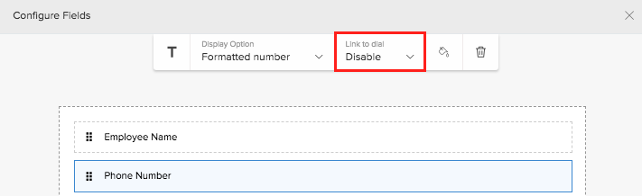 Set Properties For Phone Number Field In List Report Zoho Creator Help
