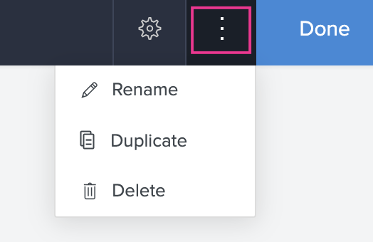 Rename Delete And Duplicate Pages Manageengine Appcreator Help