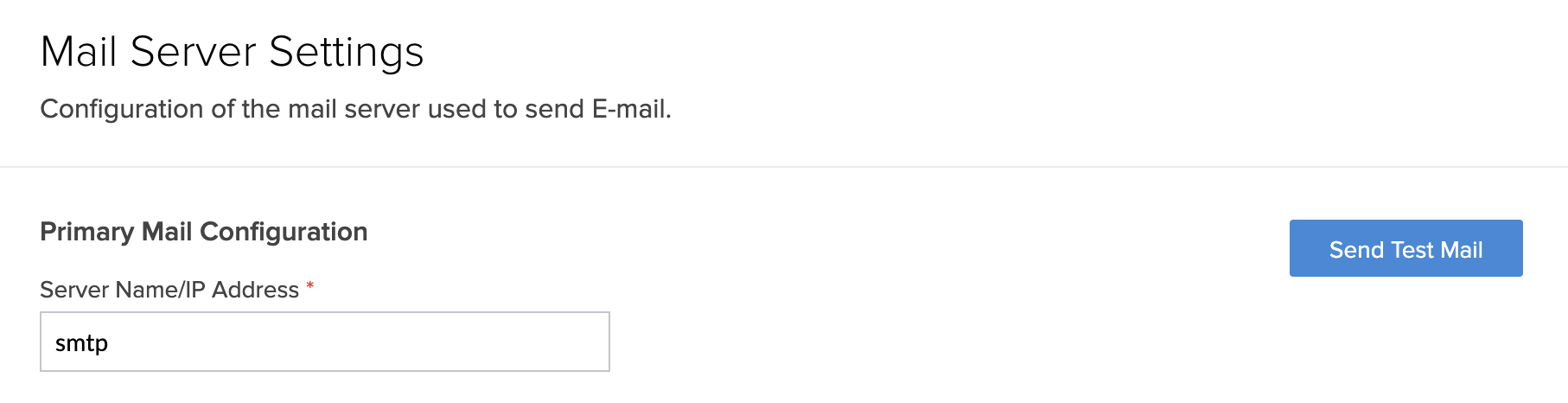 Mail Server Configuration Manageengine Appcreator Help