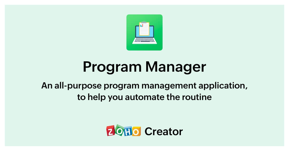 Free Program Management Software | Customizable Program Management Tool ...