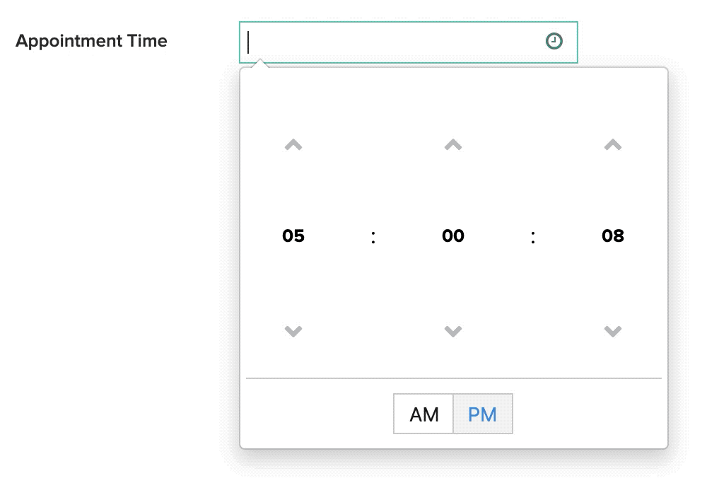 Understand Time Field | Zoho Creator Help Understand Time Field | Zoho Creator Help