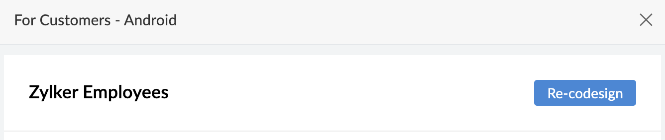 Code Sign Android App for Customers | Zoho Creator Help