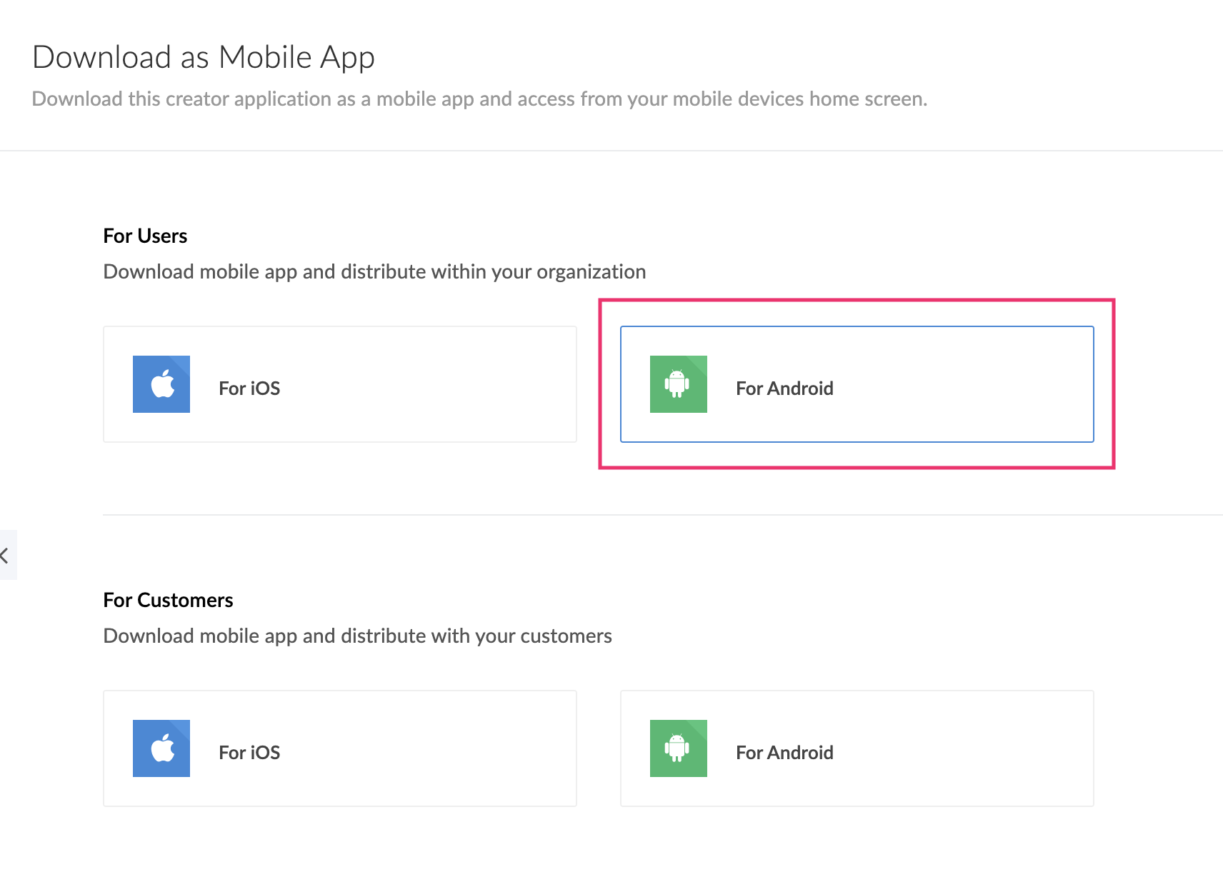 Code Sign Android App For Users Zoho Creator Help 2490