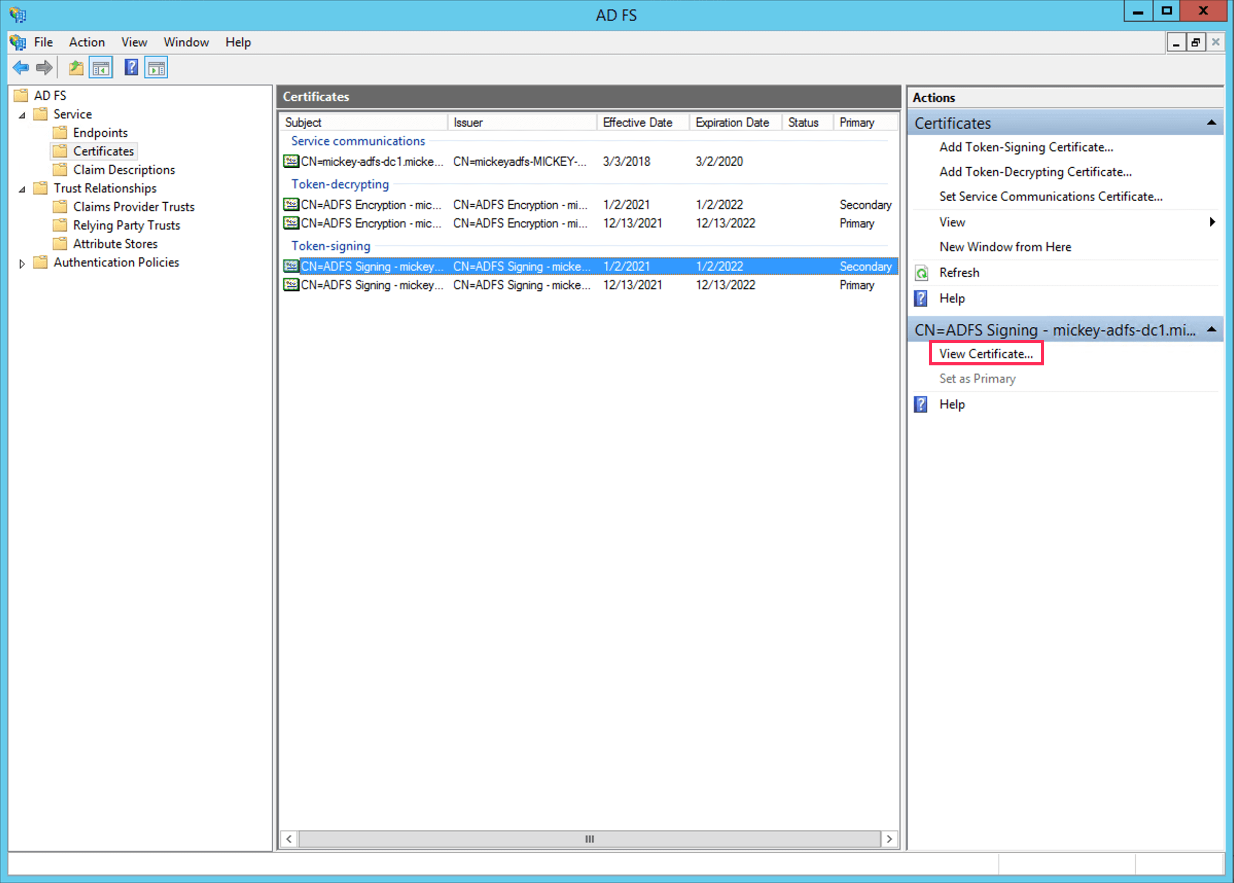 Configure Ad Fs Using Saml Manageengine Appcreator Help 9000