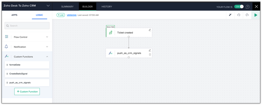 Triggering a Signal through Zoho Flow | Online Help - Zoho CRM Triggering a Signal through Zoho Flow | Online Help - Zoho CRM