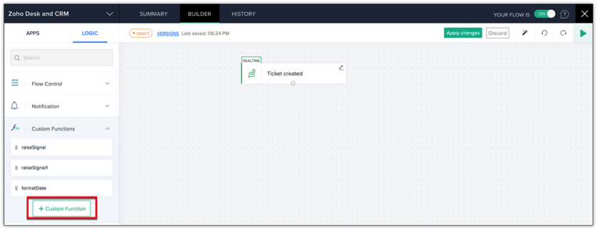 Triggering a Signal through Zoho Flow | Online Help - Zoho CRM