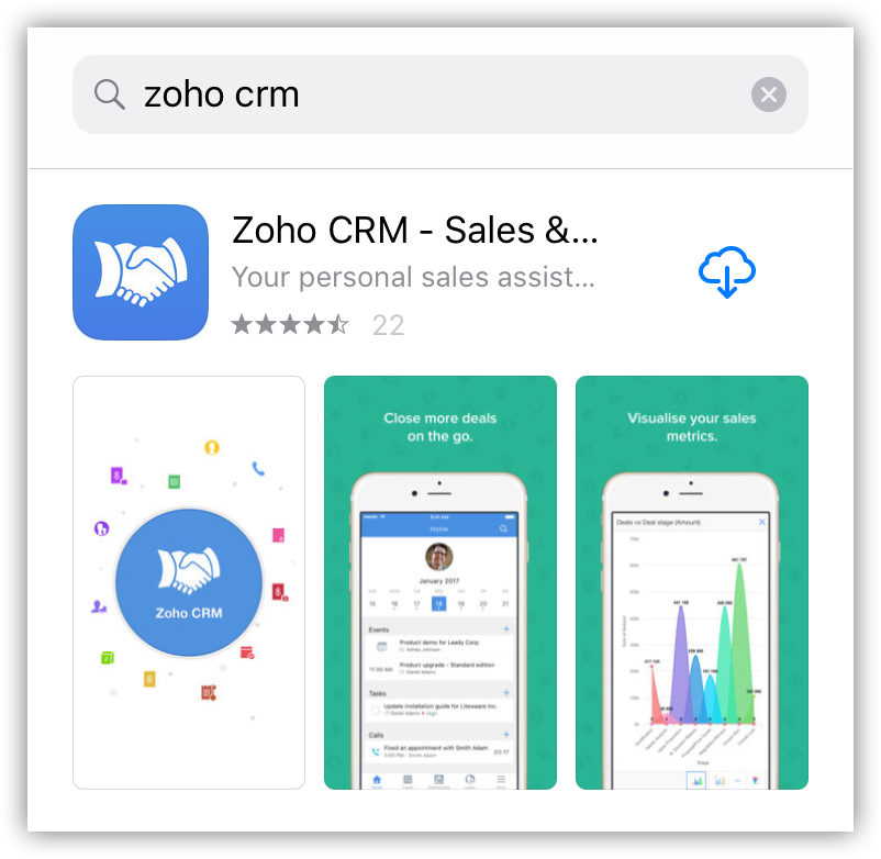 Installing The Zoho CRM Mobile App Zoho CRM Mobile Help