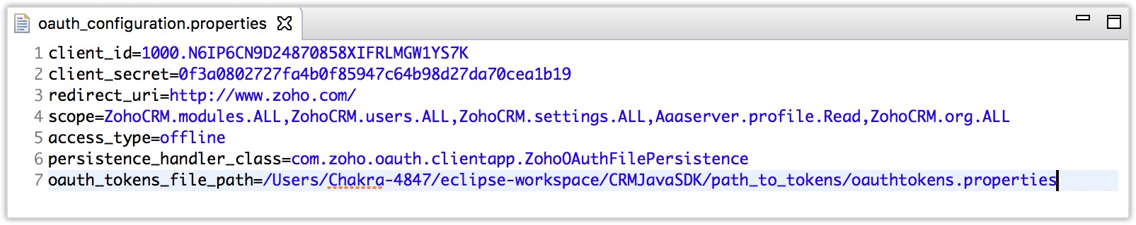 Criar aplicativos Java - SDKs Java | Ajuda on-line - Zoho CRM
