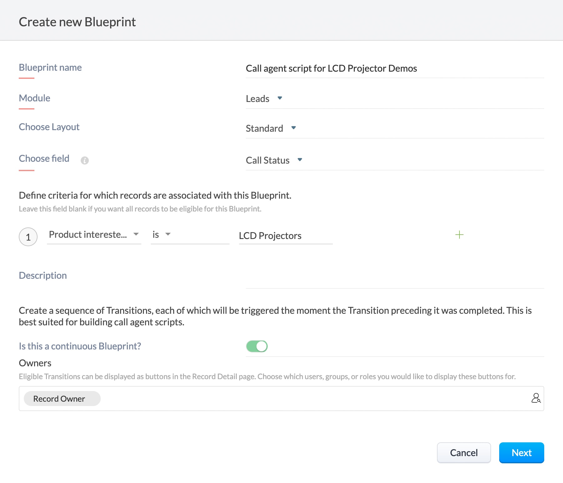 Blueprint - Lead Qualification | Tutorial - Zoho CRM Blueprint - Lead Qualification | Tutorial - Zoho CRM