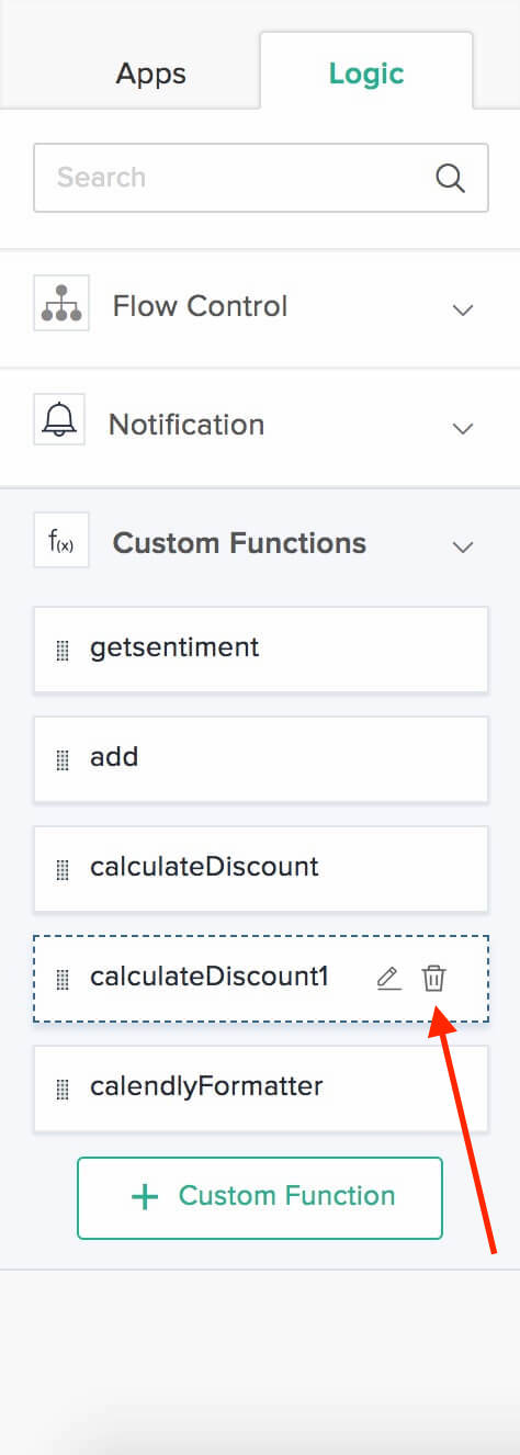 If A Custom Function Is Deleted All The Flows Using The Function Will Be Affected
