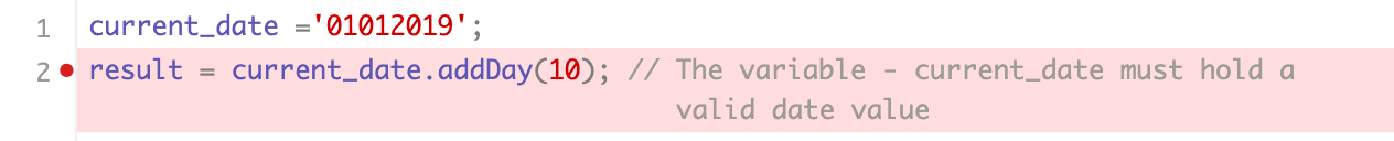 Error Messages | Help - Zoho Deluge