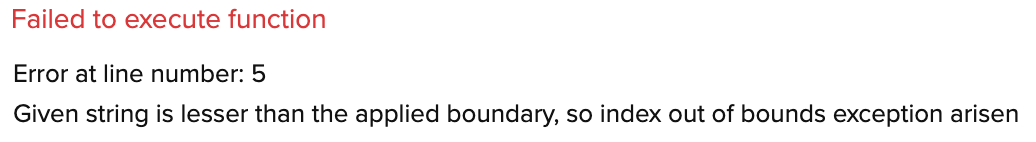 Error Messages | Help - Zoho Deluge