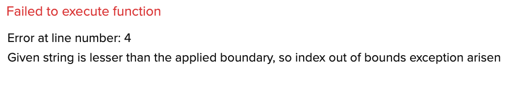 Error Messages | Help - Zoho Deluge
