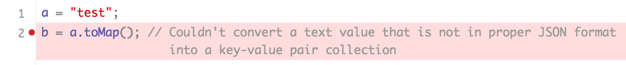 Error Messages | Help - Zoho Deluge