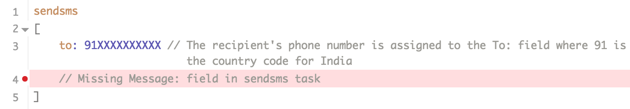 Error Messages | Help - Zoho Deluge