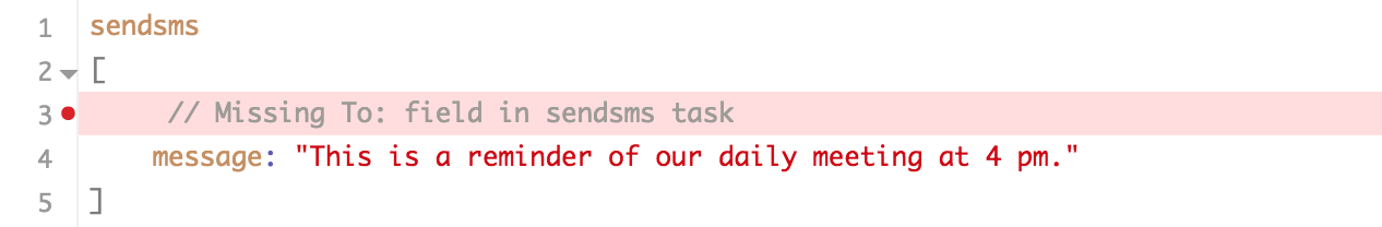 Error Messages | Help - Zoho Deluge
